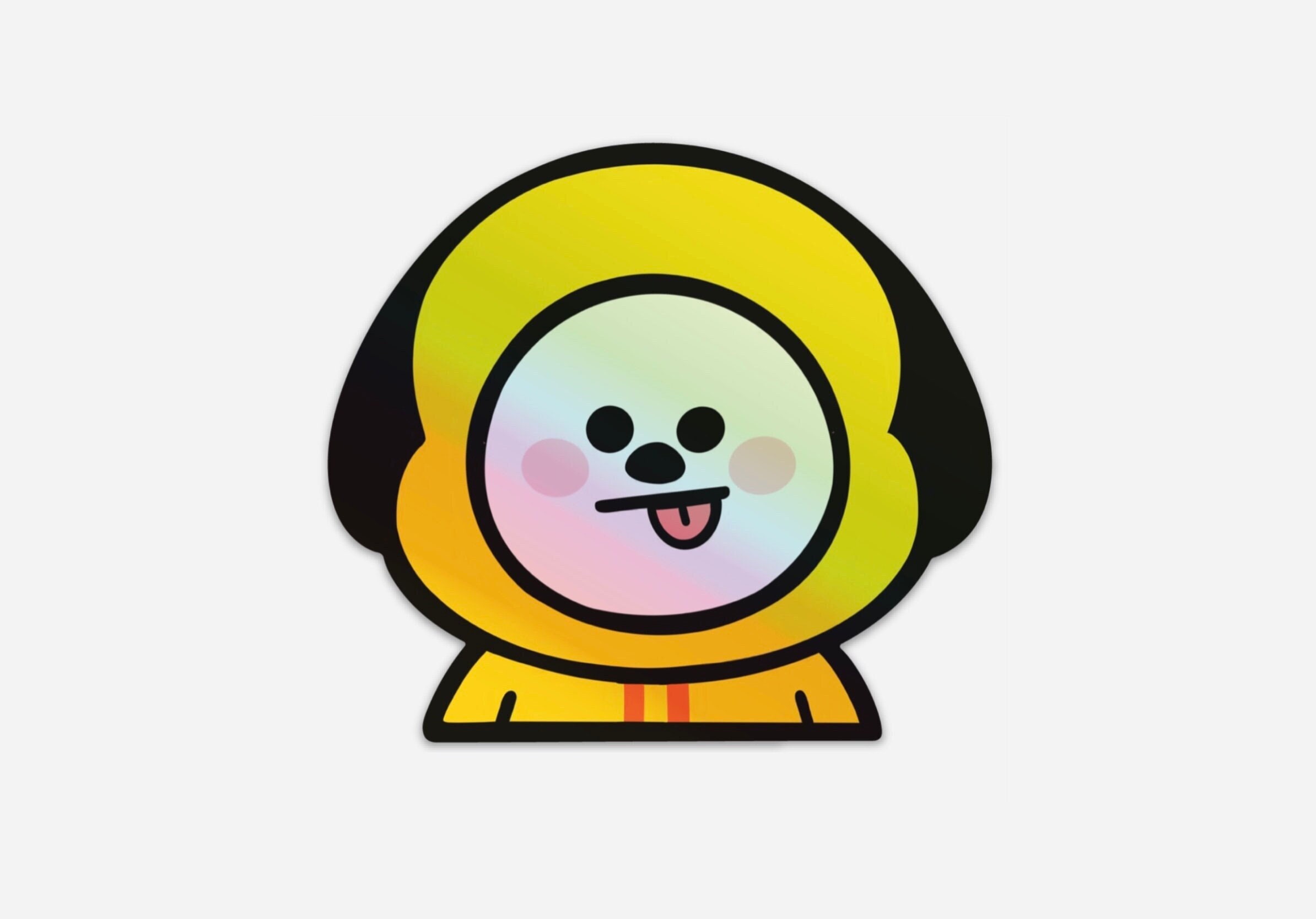 Stickers Stickers, Labels & Tags Holographic BTS BT21 Shooky Peeker ...