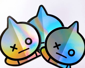 Tata BTS BT21 Peeker Sticker Kpop holographic - Etsy