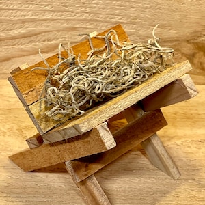 Handmade Rustic Wood Stable or Crèche and Manger for Willow Tree ...