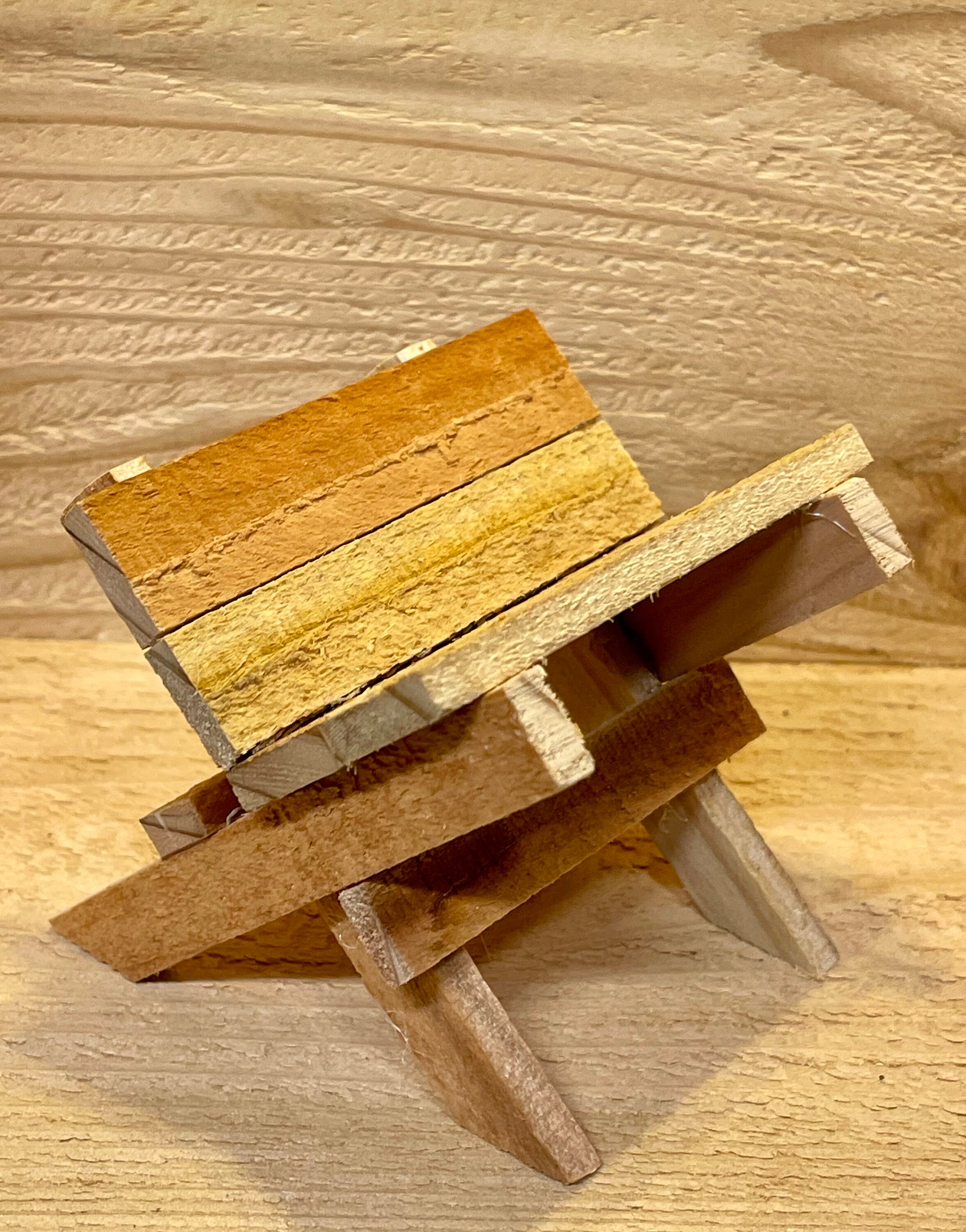 Handmade Rustic Redwood Manger or Cradle for Willow Tree Nativity - Etsy