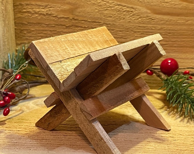 Small Walnut Manger That Goes Well With My Stables or Christmas ...