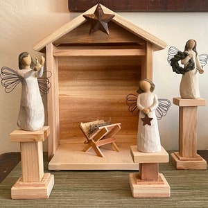 Custom Handmade Rustic Wood Stands in 3 Sizes for Willow Tree Angels ...