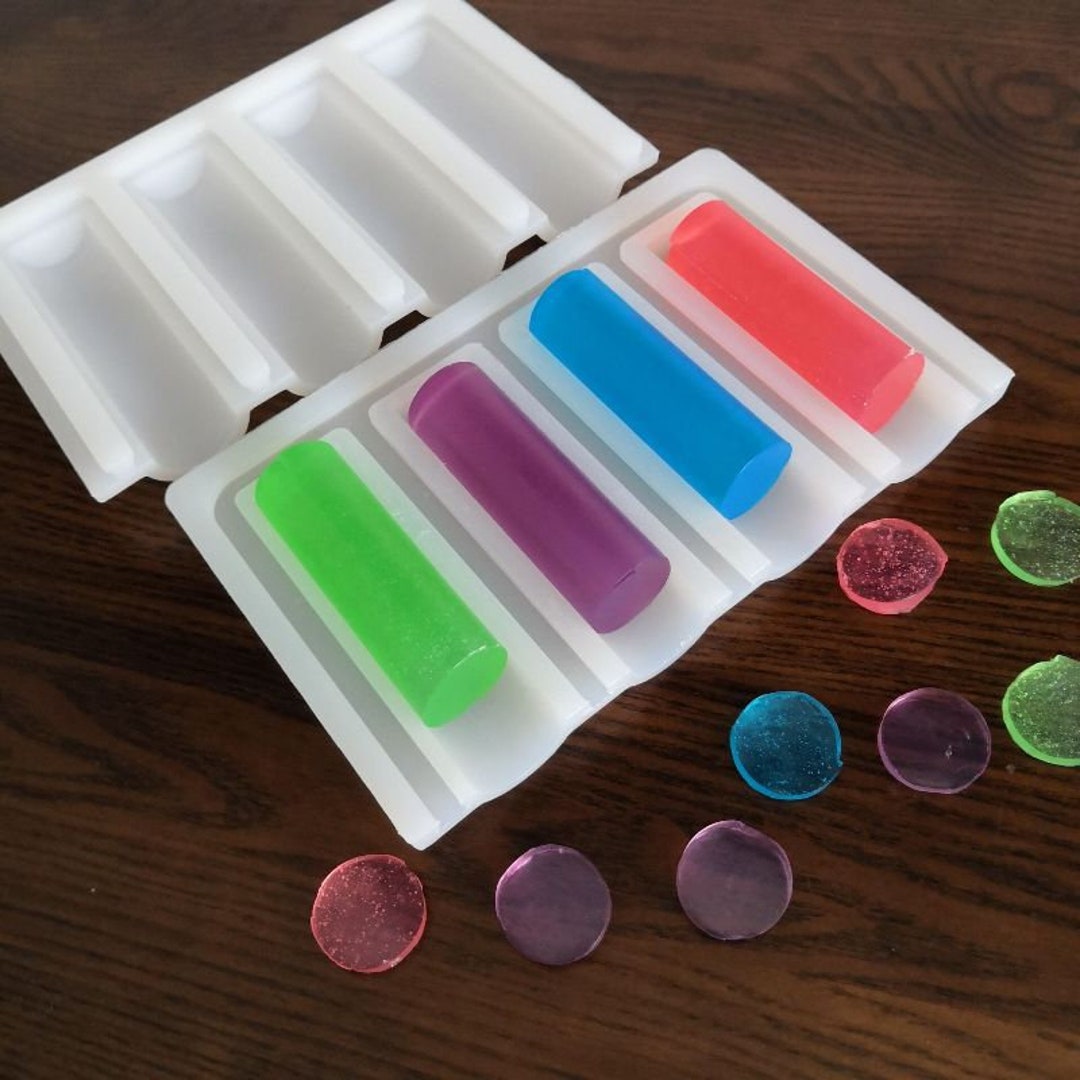 4-cavity Cylinder Cake Mold Silicone Mold Fondant Mold Mold Clay Mold ...