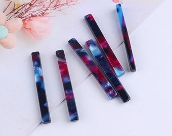 6PCS Tortoise Shell 26mm1.02 Acetate Acrylic Earring - Etsy