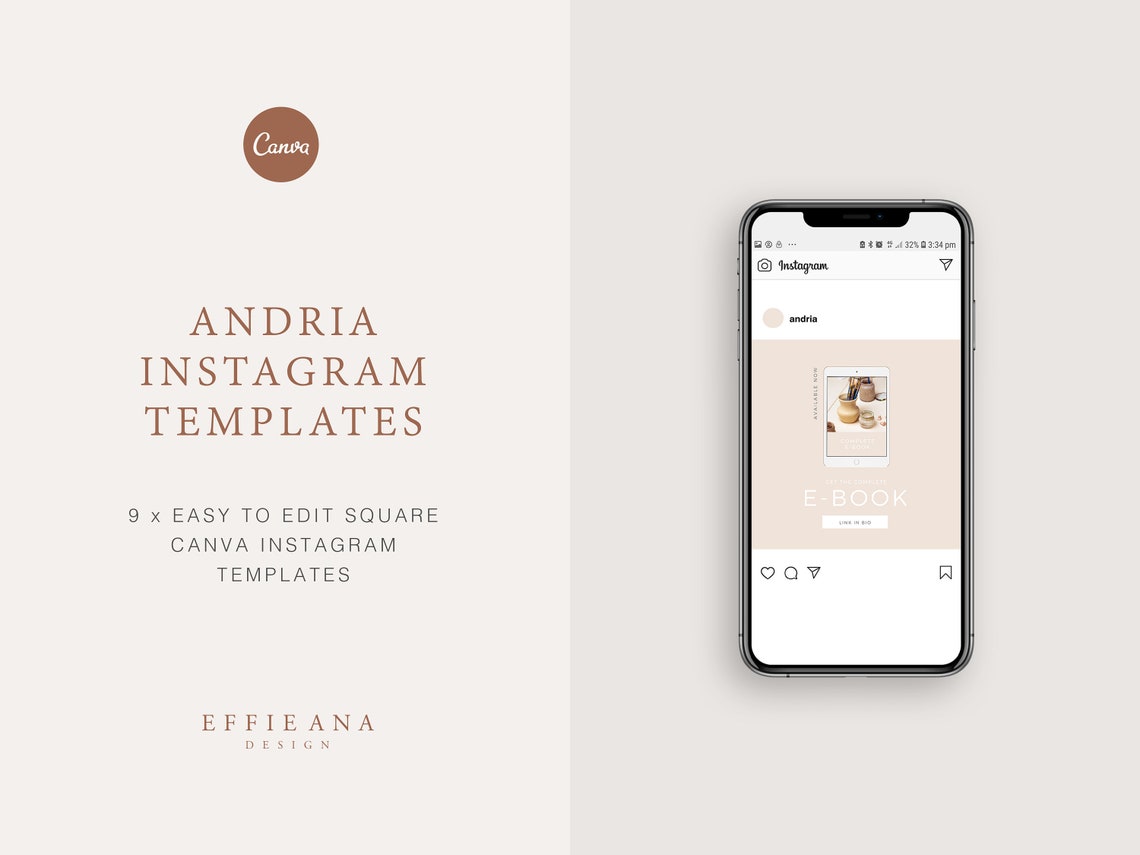 Instagram Post Square Templates for Canva Social Media - Etsy Australia