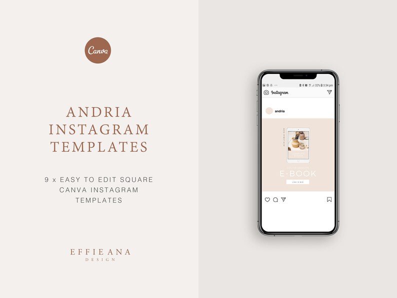 Instagram Post Square Templates for Canva Social Media - Etsy Australia