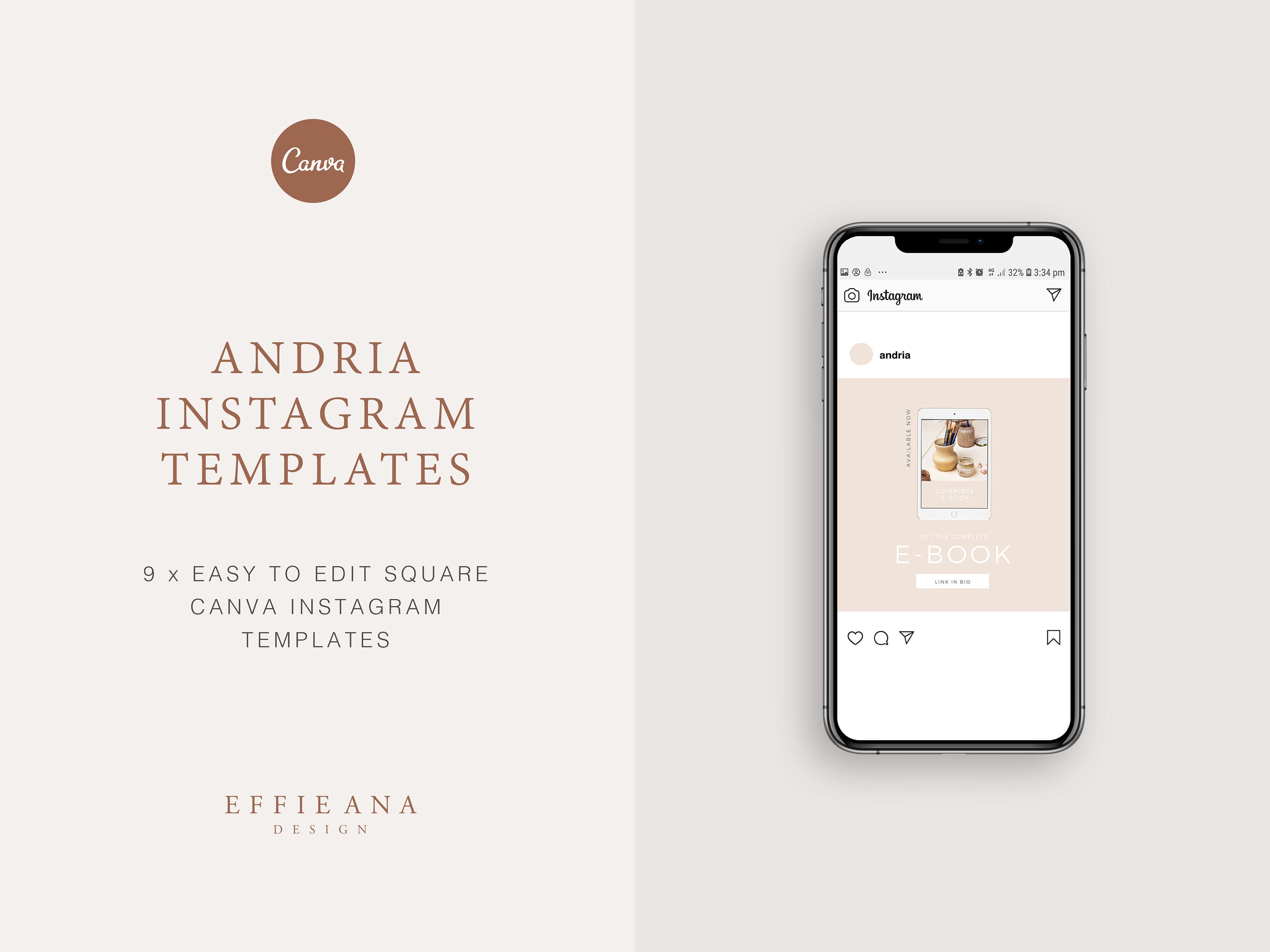 Instagram Post Square Templates for Canva Social Media - Etsy Australia