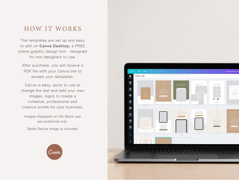 Pinterest Templates for Canva Minimal Design Canva Template - Etsy ...