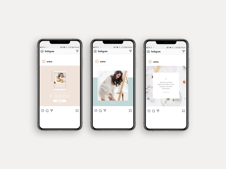Instagram Post Square Templates for Canva Social Media - Etsy Australia