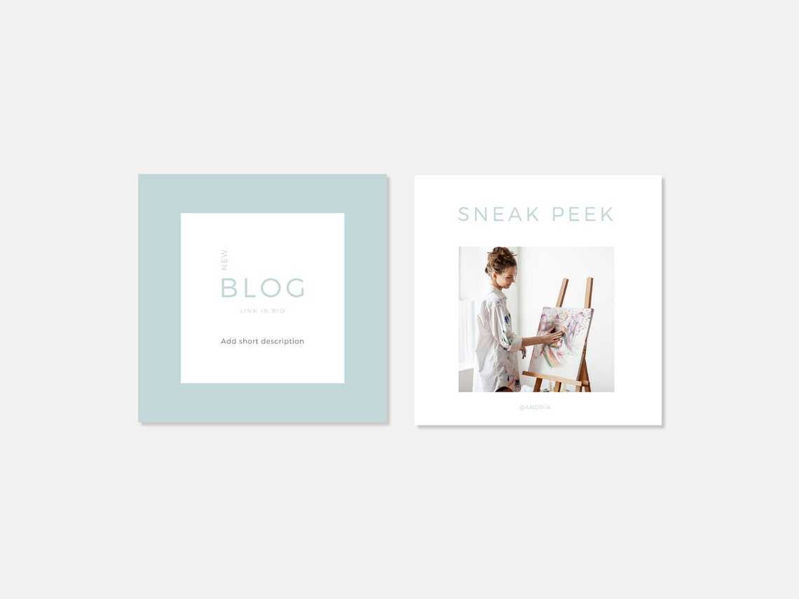 Instagram Post Square Templates for Canva Social Media - Etsy Australia