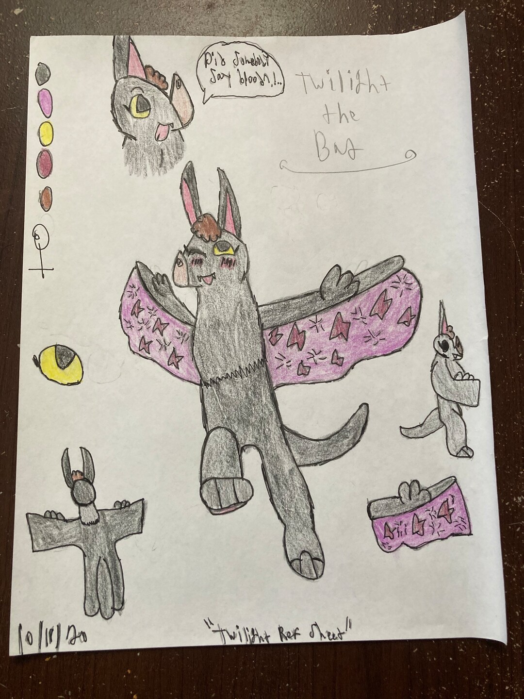 Twilight the Bat—fursona Adopt - Etsy