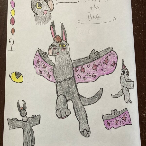 Bat Fursona - Etsy
