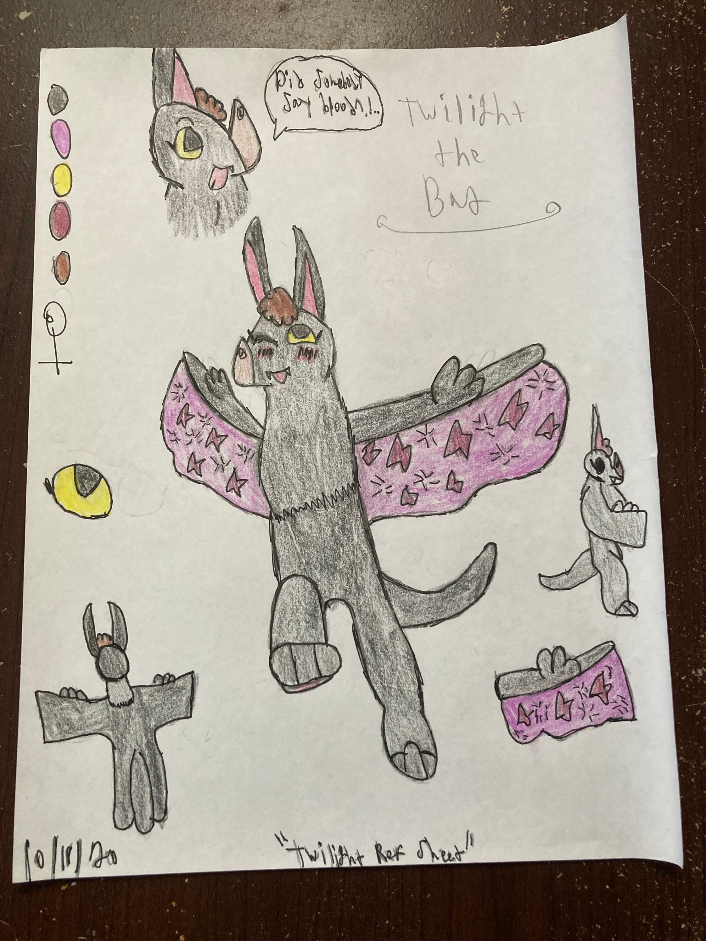 Twilight the Bat—fursona Adopt - Etsy