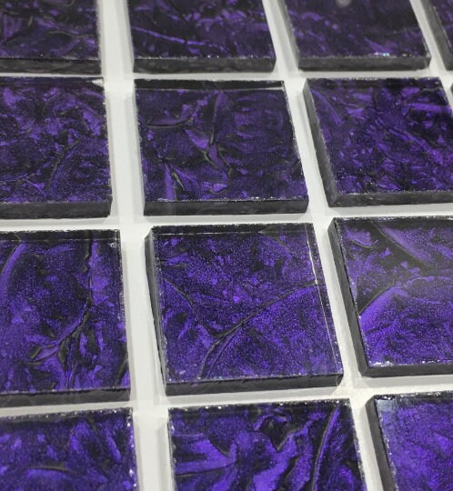 Violet Van Gogh Stained Glass Sheet Supply V08 - Etsy