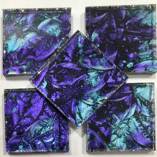 Violet Van Gogh Glass Mosaic Tiles | Etsy