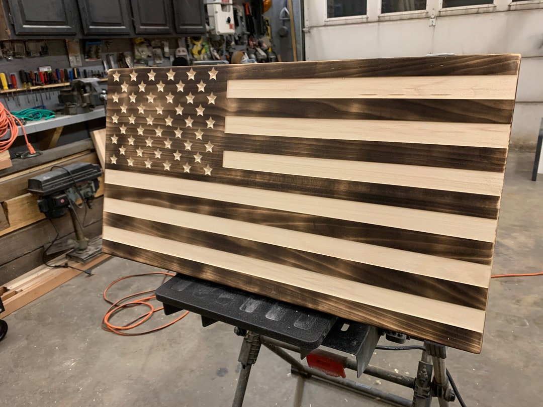 Wooden American Flag - Etsy