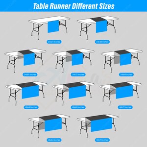Custom Table Runner With Your Logo Rush Quick Turnaround for Craft ...