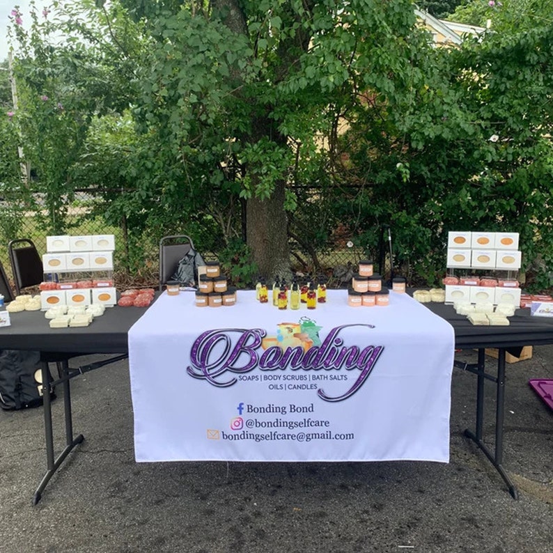 Custom Table Runner With Logo for Craft Shows and Vendor - Etsy