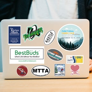Custom Laptop Rectangle Sticker for Brand Company Logo With - Etsy