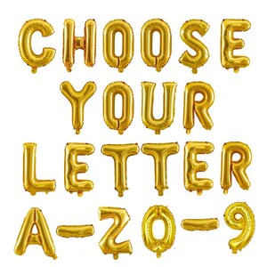 Custom Balloon Letters for Birthday Wedding Anniversary Engagement ...
