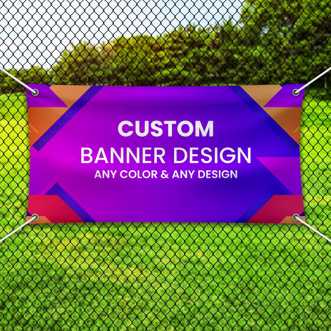 Custom Banner for Outdoor Advertising Promotion Birthday Event Team ...