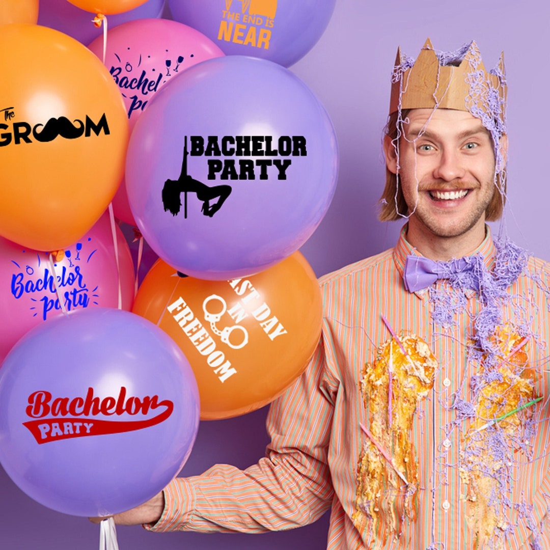 Custom Bachelor Party Balloons Personalized Bachelorette - Etsy