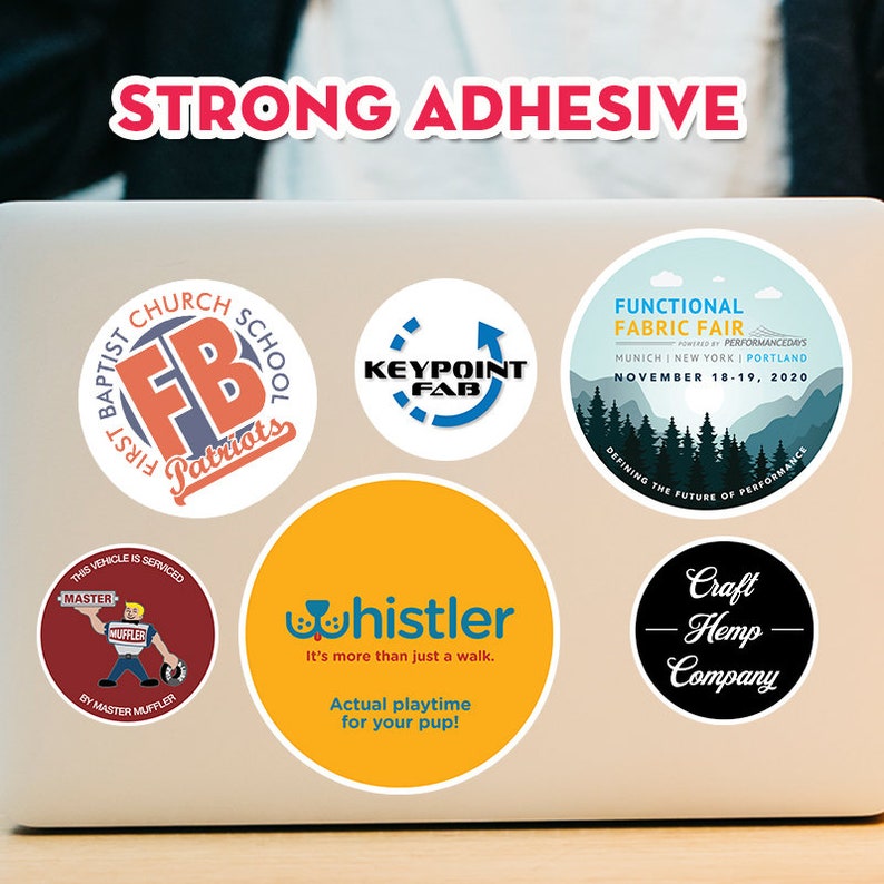 Rectangle Custom LOGO Sticker for Wedding water proof | Etsy