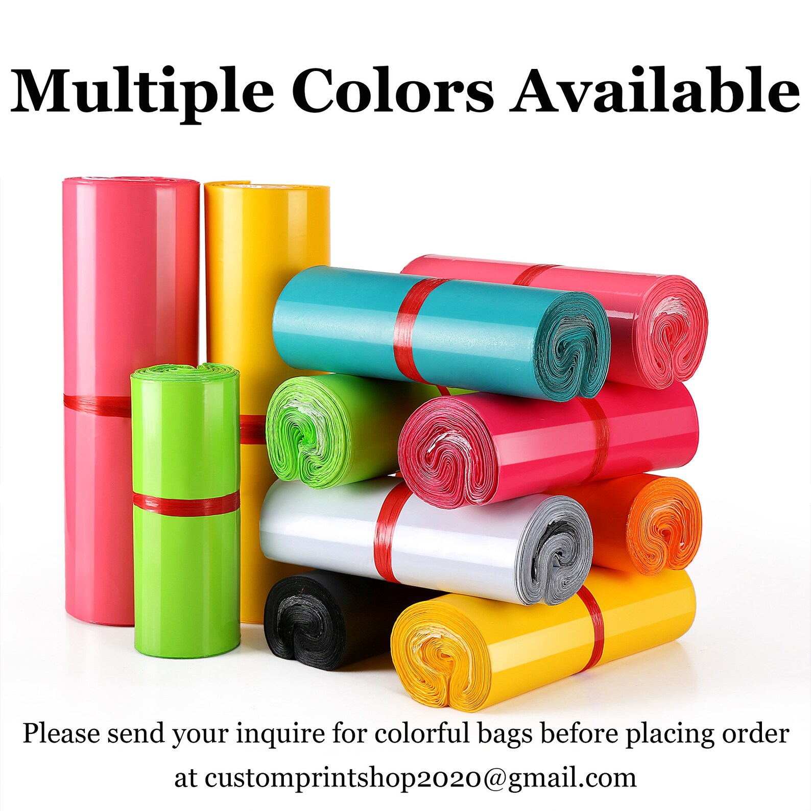 50-1000 PCS Custom Poly Mailers Bag Black Shipping Poly - Etsy