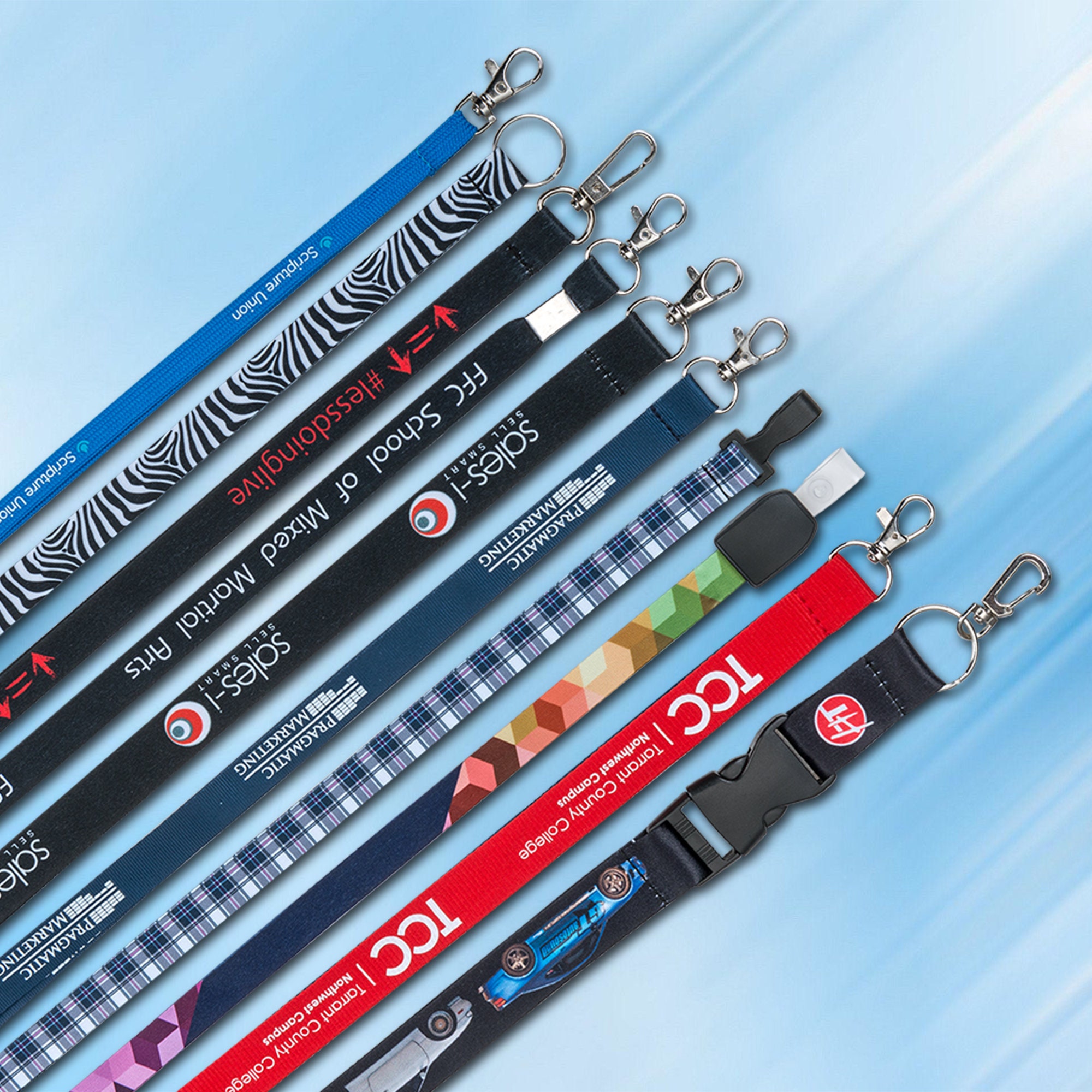 Custom Full Color Lanyard With Plastic Buckle Personalized | Etsy