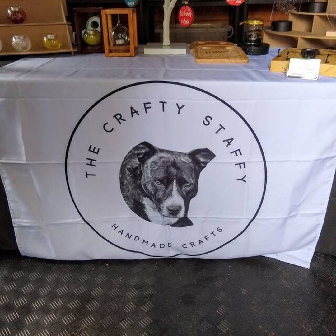 Custom Table Runner, Logo Table Runner for Craft Fair Table Runner ...