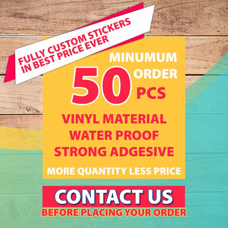 Rectangle Custom LOGO Sticker for Wedding water proof | Etsy