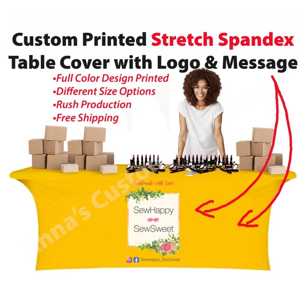 Stretch Table Cover Logo - Etsy