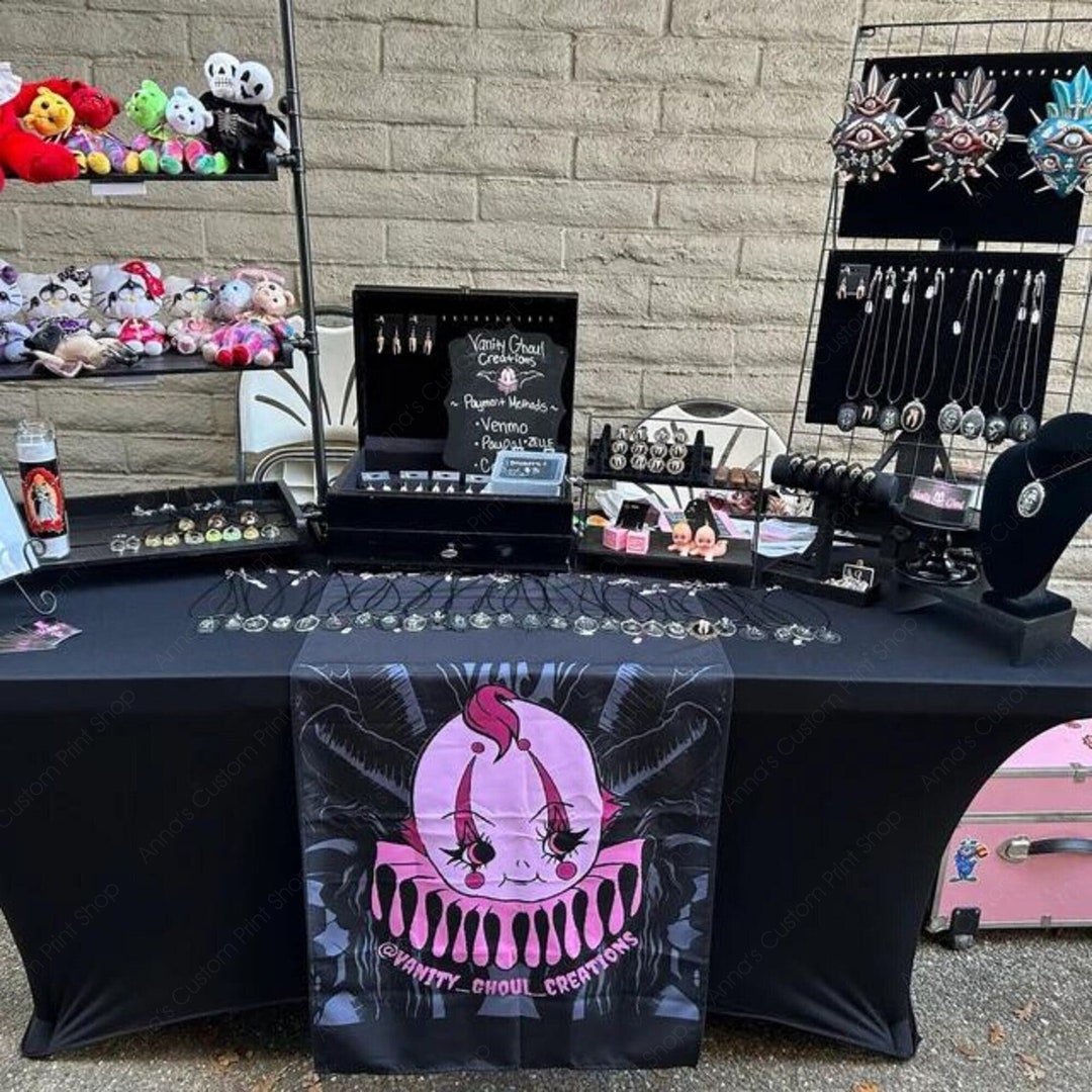 Custom Table Runner for Events, Craft Fair, Trade Shows, Vendor Display ...