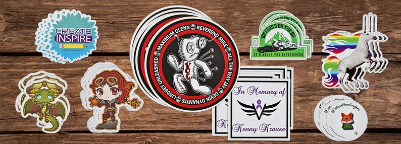 Rectangle Custom LOGO Sticker for Wedding water proof | Etsy