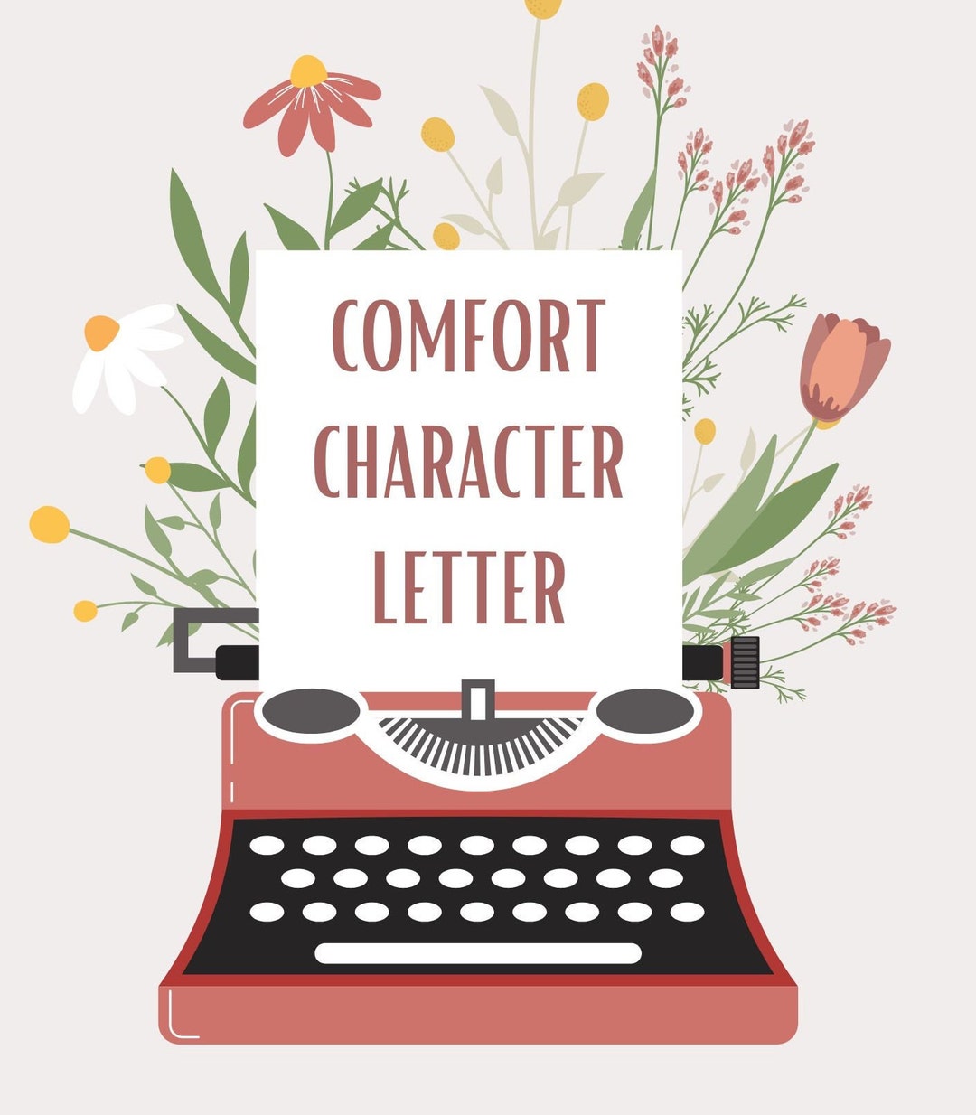 Comfort Character Handwritten Letter - Etsy