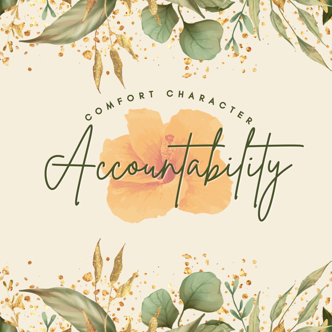 Comfort Character Accountability Program - Etsy Canada
