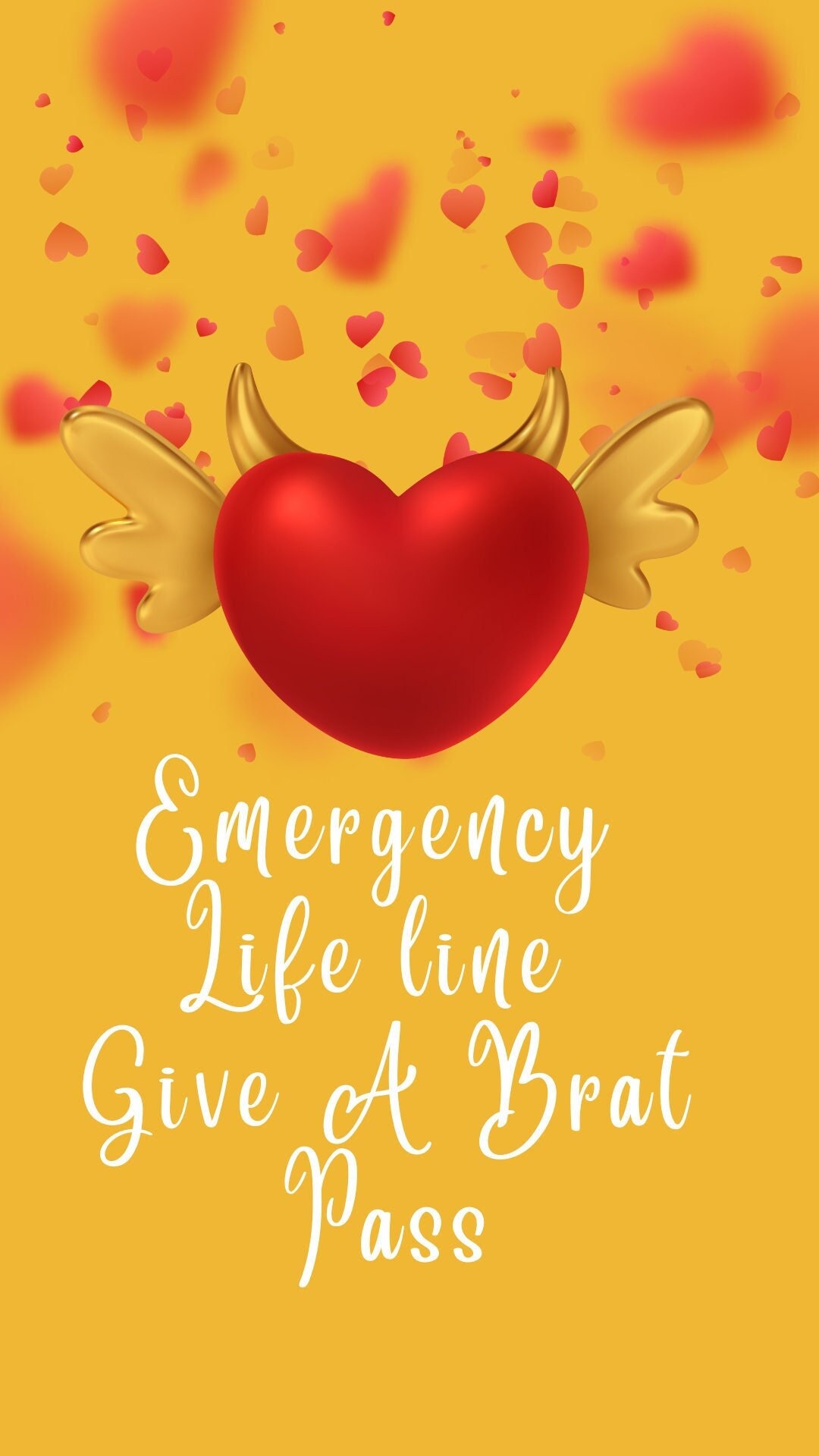 Emergency Life Line Give A Brat Pass - Etsy