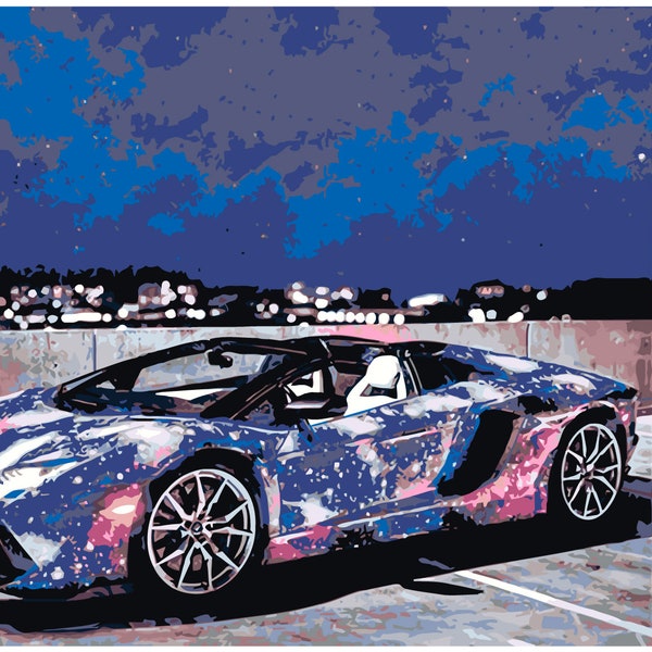 Car Painting by Numbers - Etsy