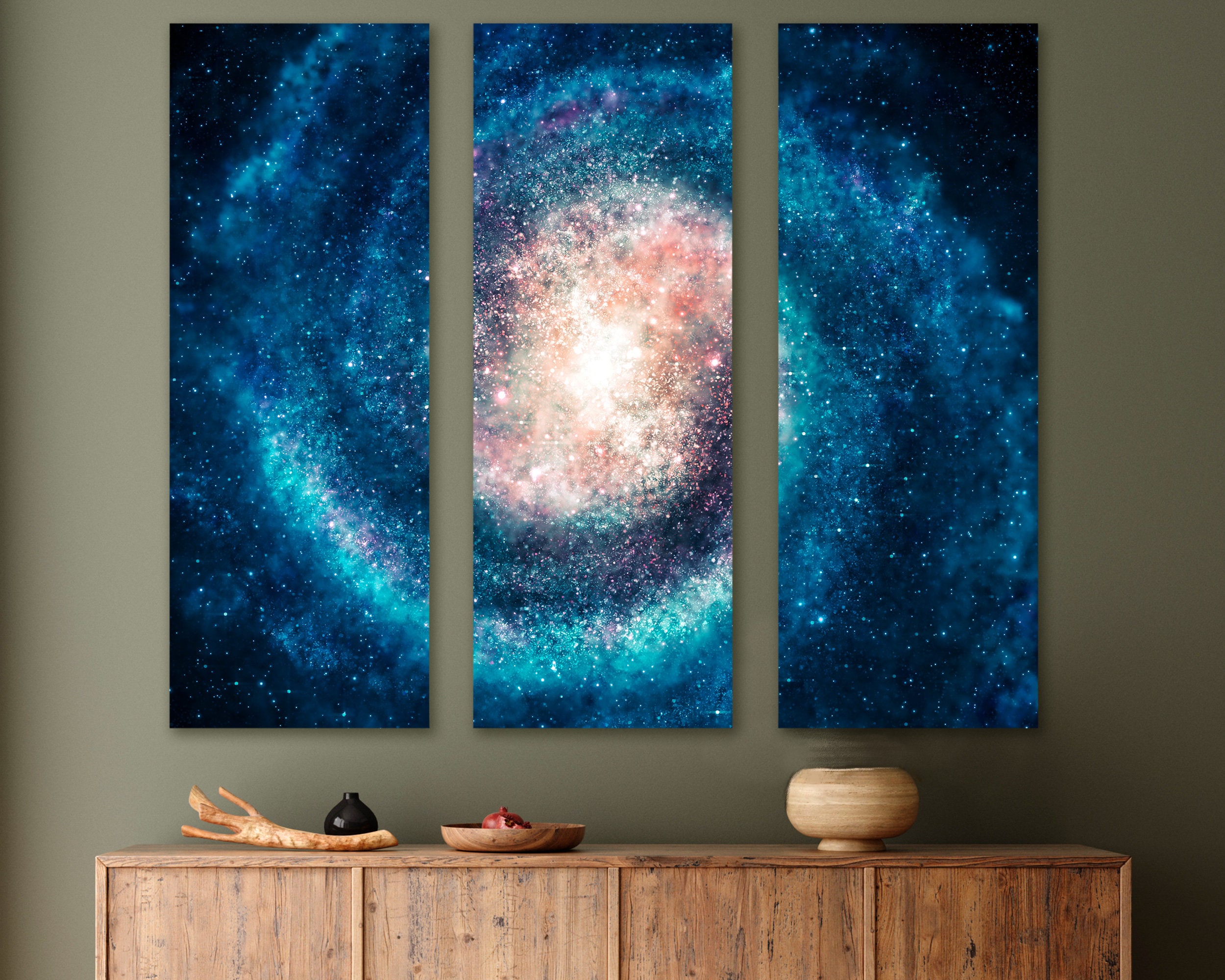 Space Wall Panels With Frame Universe 5 Canvas Prints With - Etsy UK