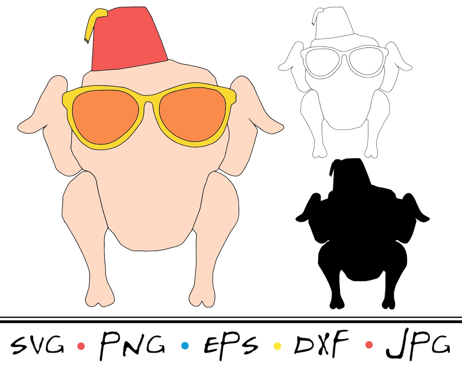 Turkey Svg File Friends Svg Cut File Friends Turkey Clipart Instant ...