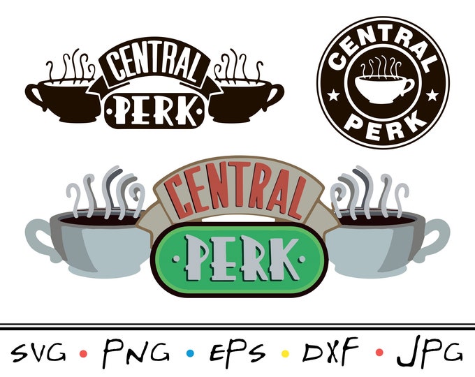 Central Perk Svg File Friends Svg Cut File TV Show Clipart Instant ...