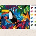 Toucan Painting by Numbers Color by Numbers Kit Tropical Forest ...