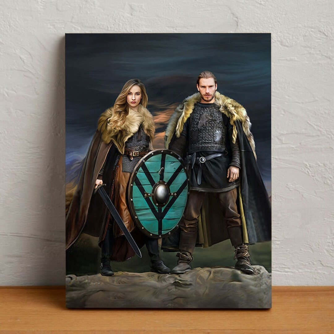 Paint by Numbers Viking Warrior Wall Art, Nordic Mythology Decor ...