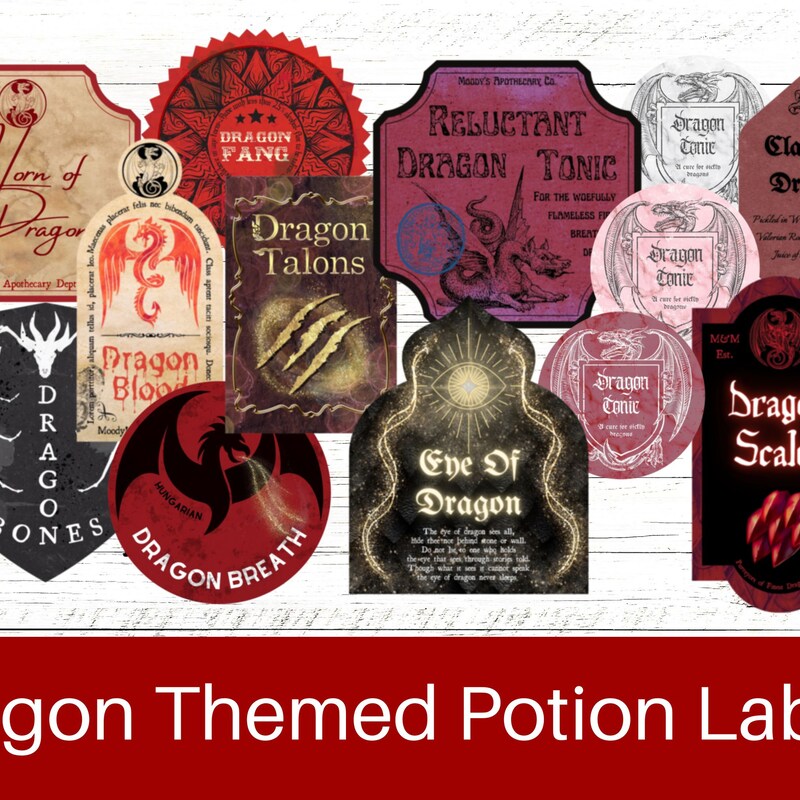 Potion Labels - Etsy