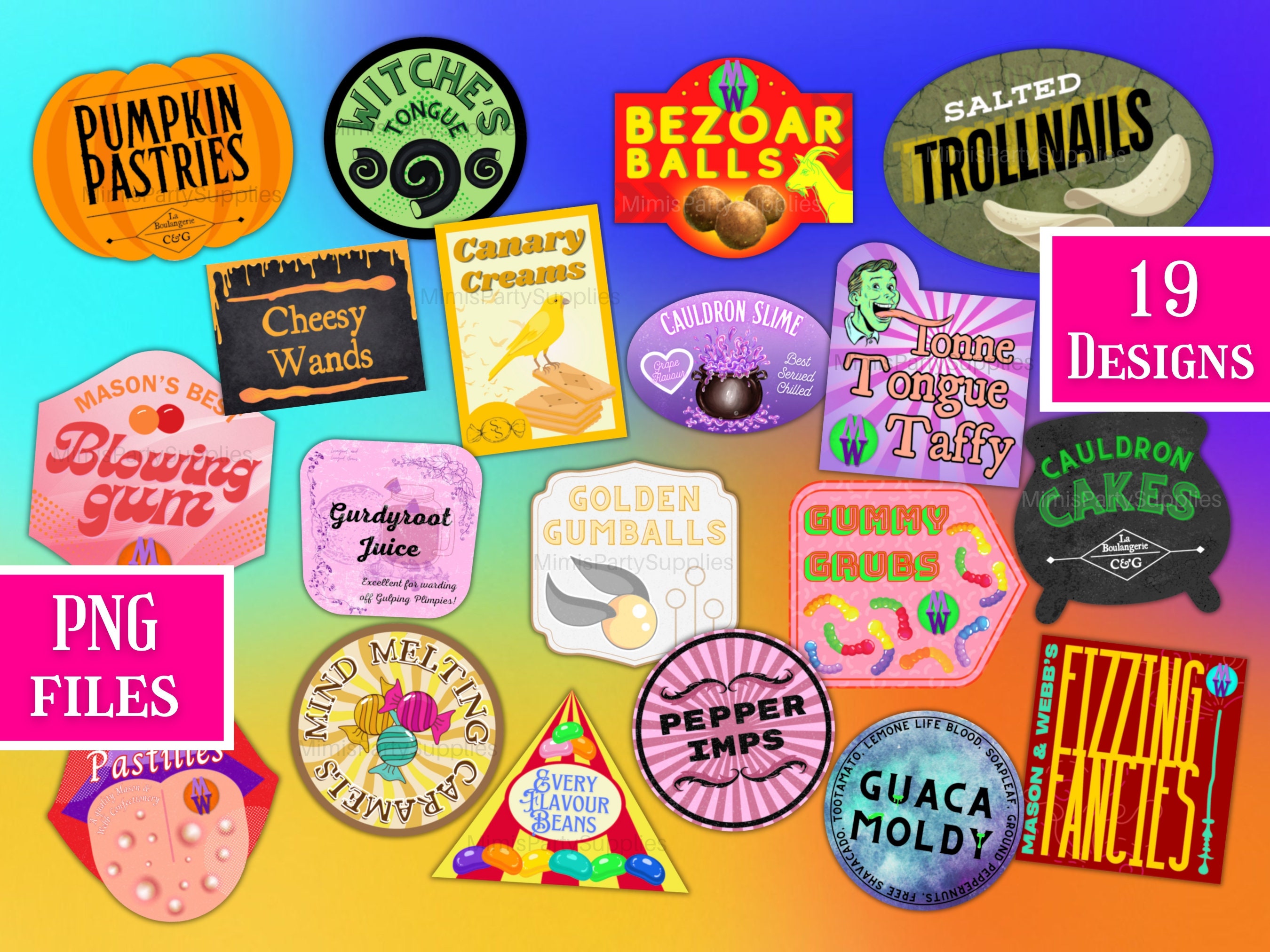 Magical Party Food Labels - Etsy