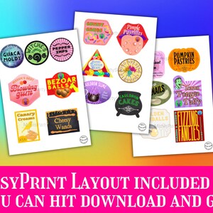 Magical Party Food Labels - Etsy