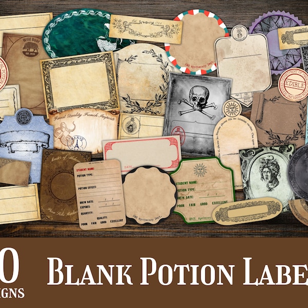 Potion Labels - Etsy