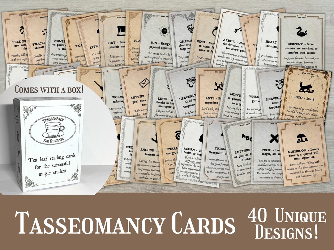 Tea Leaf Reading Cards - Etsy