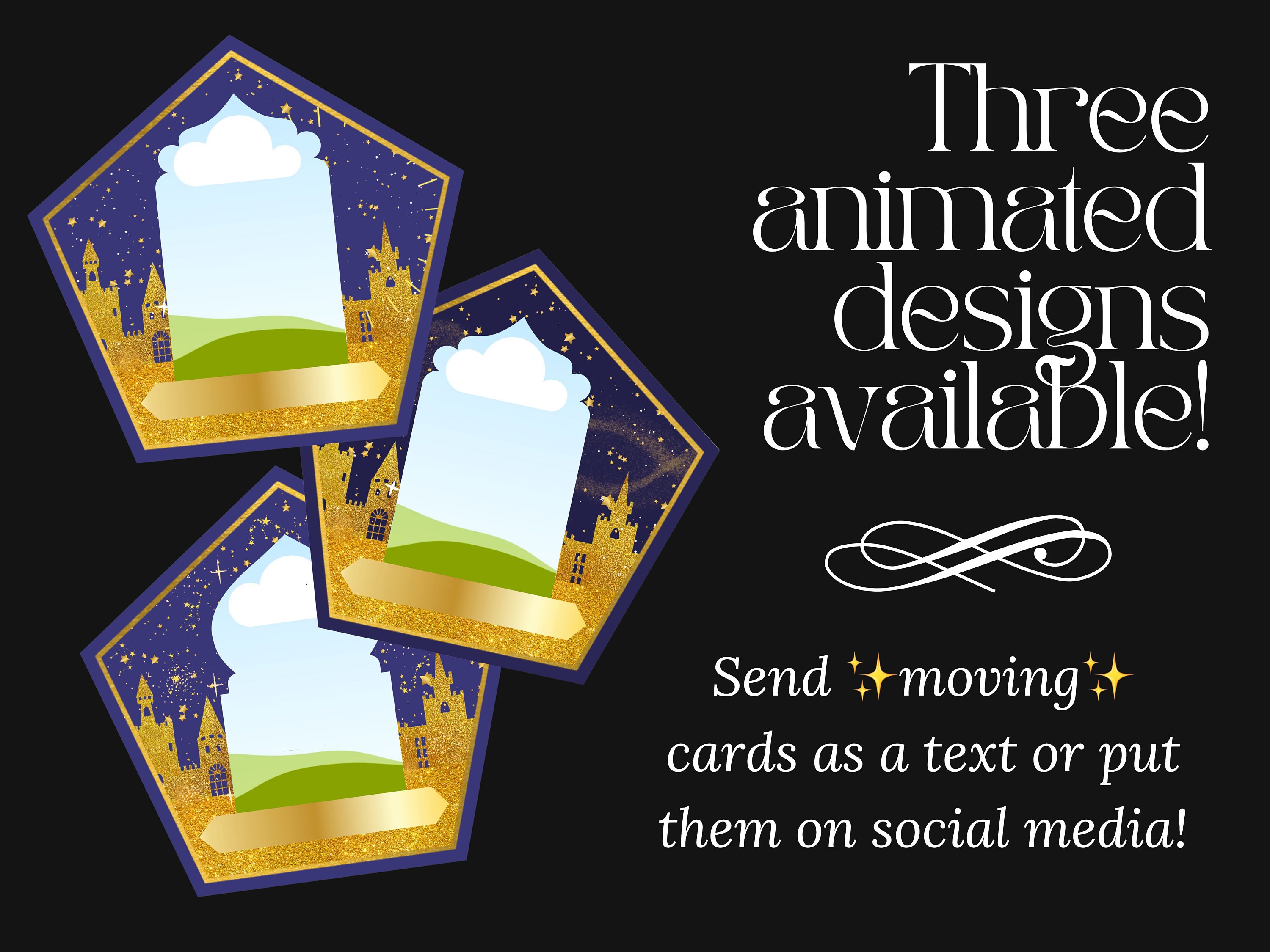 Customisable Chocolate Frog Cards - Etsy
