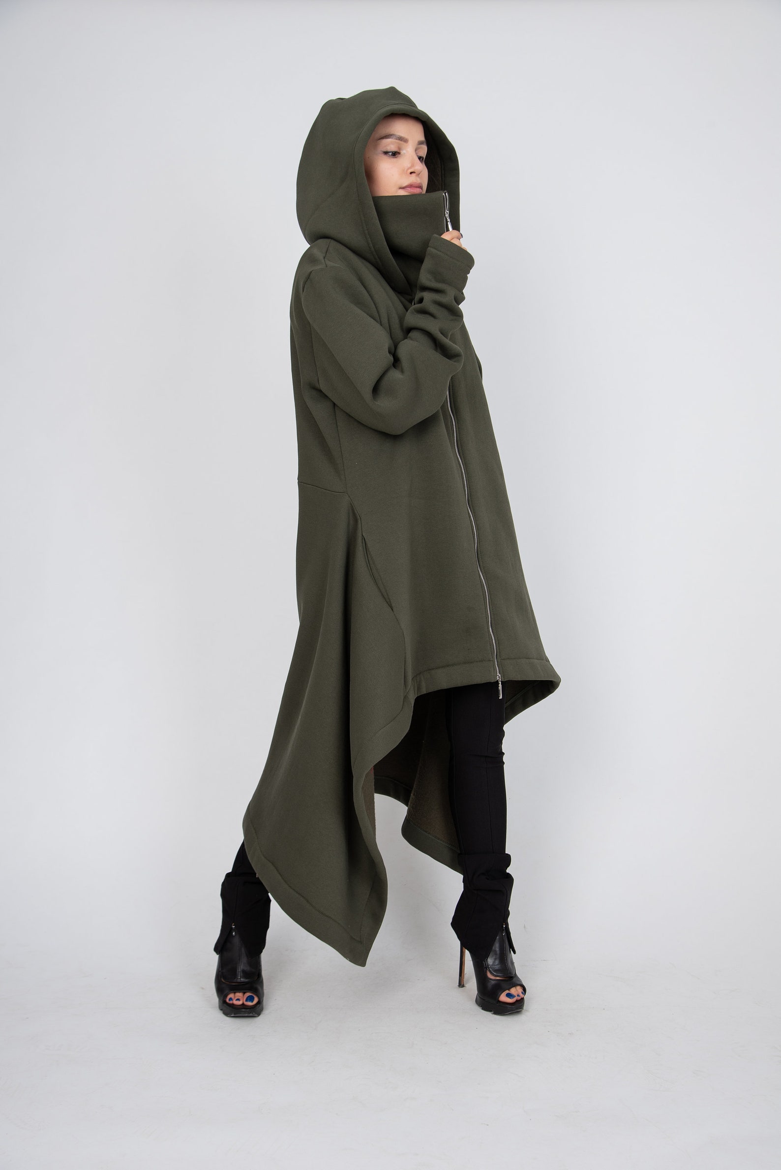 Cotton Maxi Jacket/coat/blanket Coat/cute Oversized Sweatshirt/loose ...